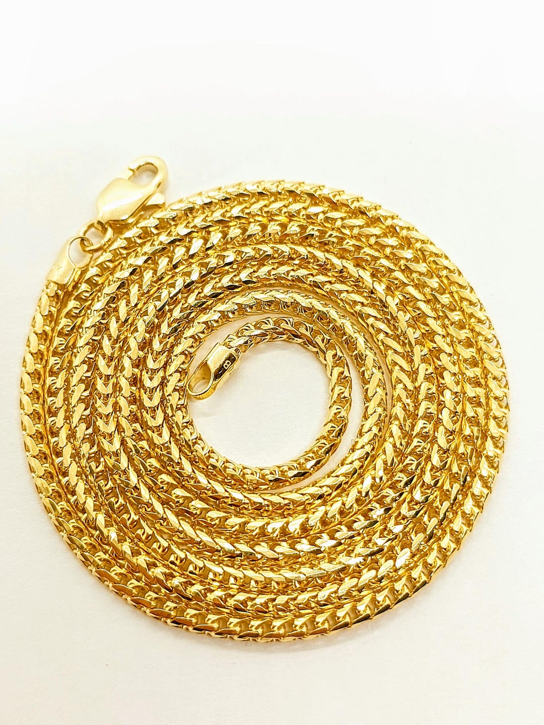 10k Solid Gold Franco Chain ~2mm - Etsy