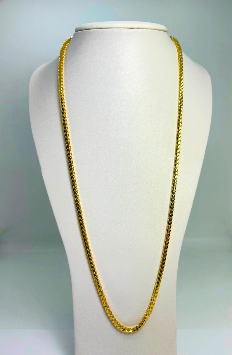 The 10k Solid Gold Franco Chain ~2.5mm - Etsy