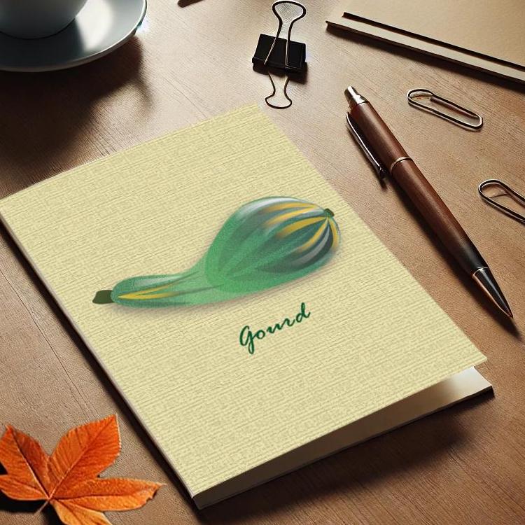 Illustrated Gourd Printable Card | Vintage Typography Boho Autumn Fall ...