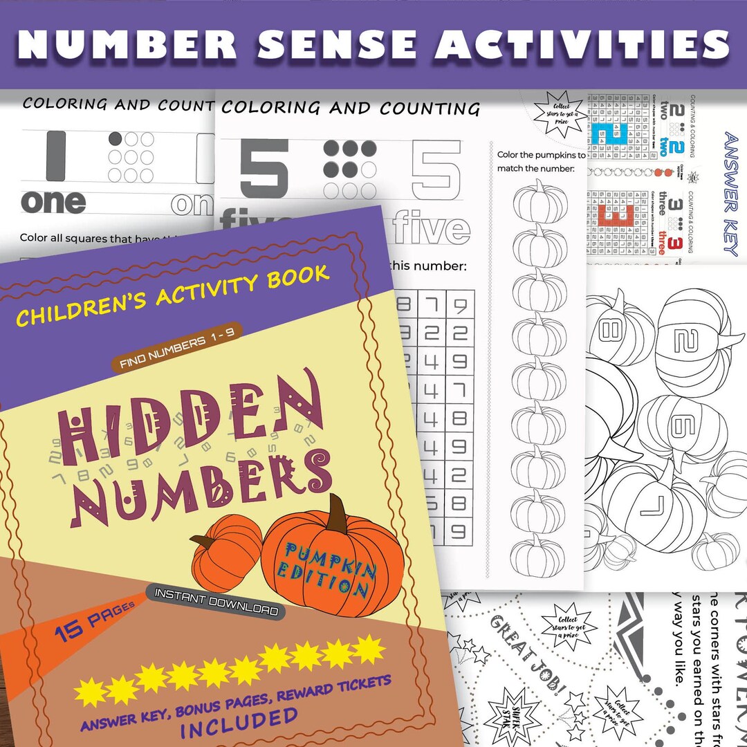 Number Sense Worksheets | Count | Number Coloring Pages | Puzzles for ...