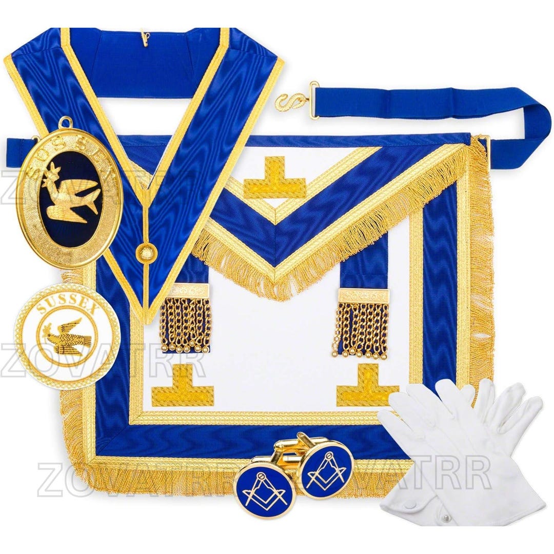 Freemason Provincial Full Dress Regalia Gift Set – Handmade Lambskin ...