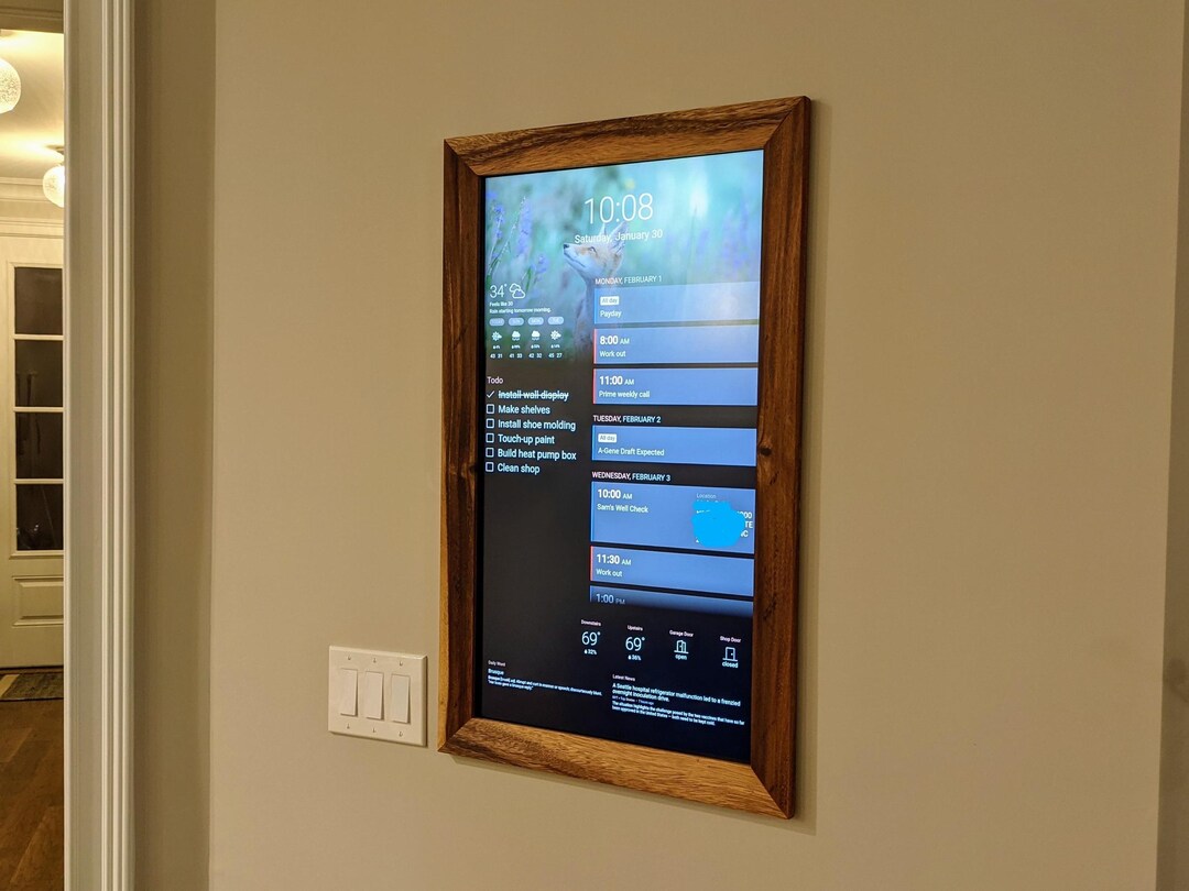 24 Inch Touchscreen Dakboard Smart Digital Display Busy Families ...