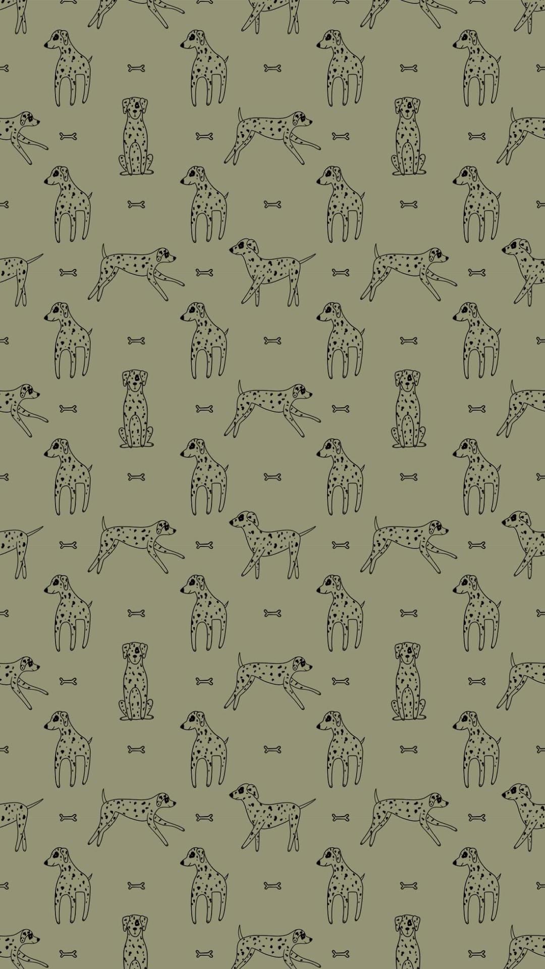 Green Dalmatian Digital Wallpaper - Etsy
