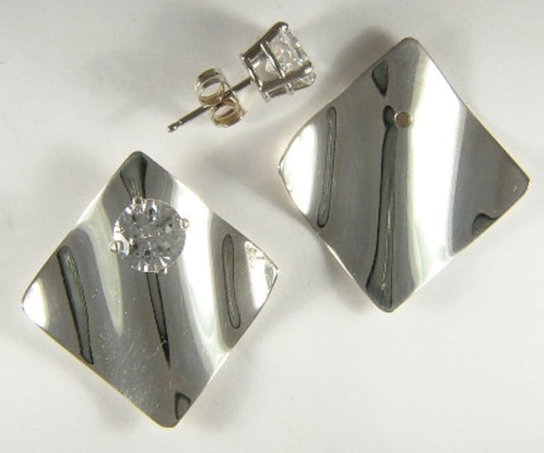 Earring Jackets for Studs Jackets for Post Earrings Diamond - Etsy