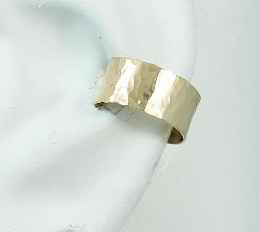 Ear Cuff, 14K Solid Gold Ear Cuff, Non-pierced Earcuff, Cartilage Wrap ...