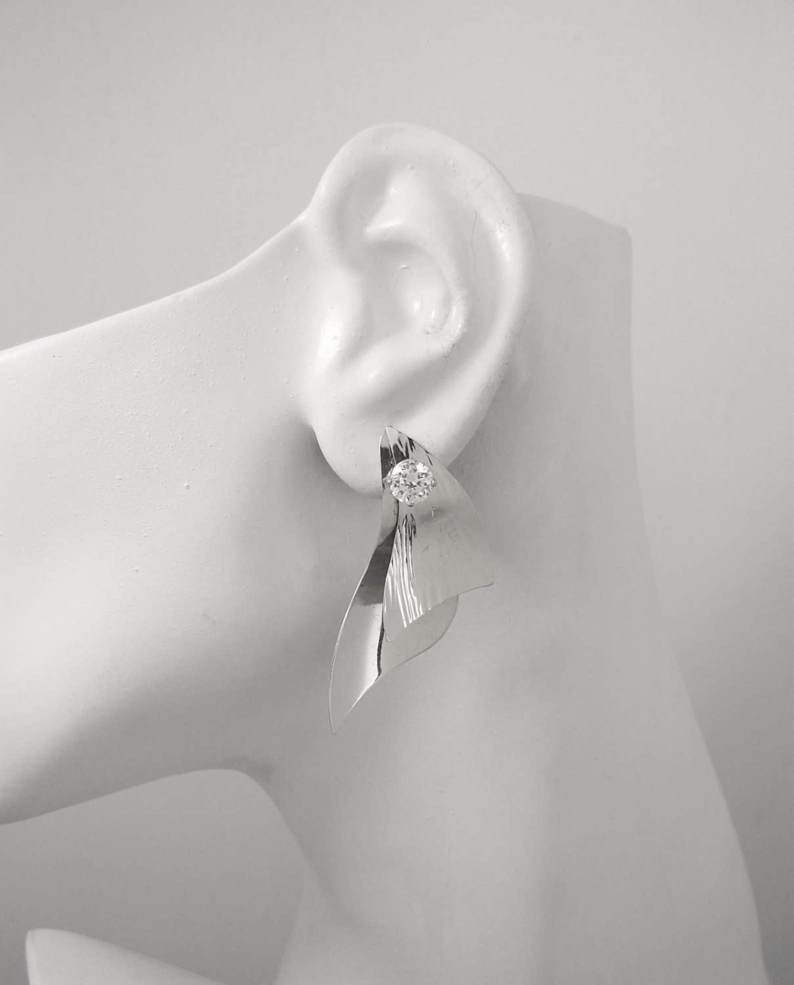 Earring Jackets for Studs, Ear Jackets for Diamonds, Post Gemstone ...