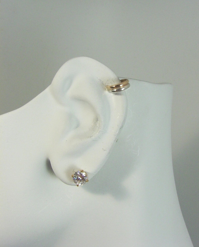 Two Tone Mini Ear Cuff Cartilage Clip Non-pierced No Piercing - Etsy