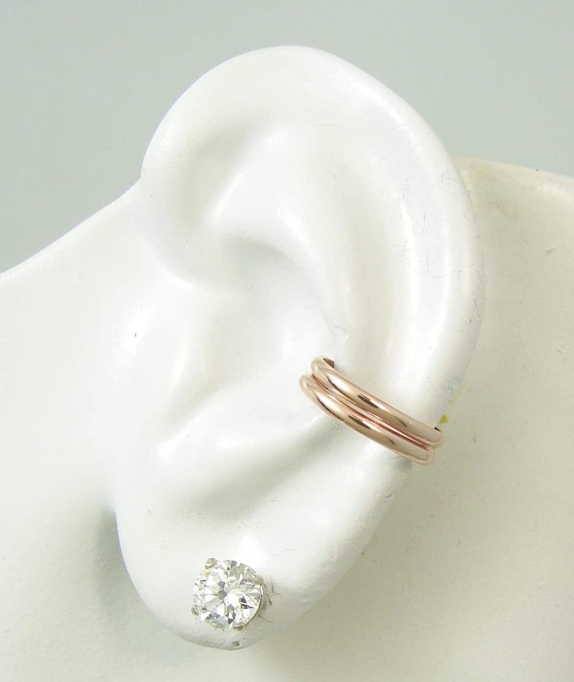 Ear Cuff Pink Rose Gold Ear Band No Piercing Cartilage - Etsy