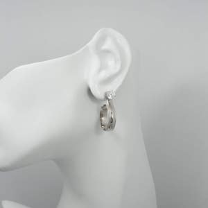 Earring Jackets Silver Diamond Jackets, Jacket for Post Earrings ...