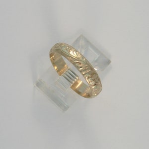 RING 14K Gold Filled, FLORAL Gold Ring, Posey Gold Ring, Gold Band ...