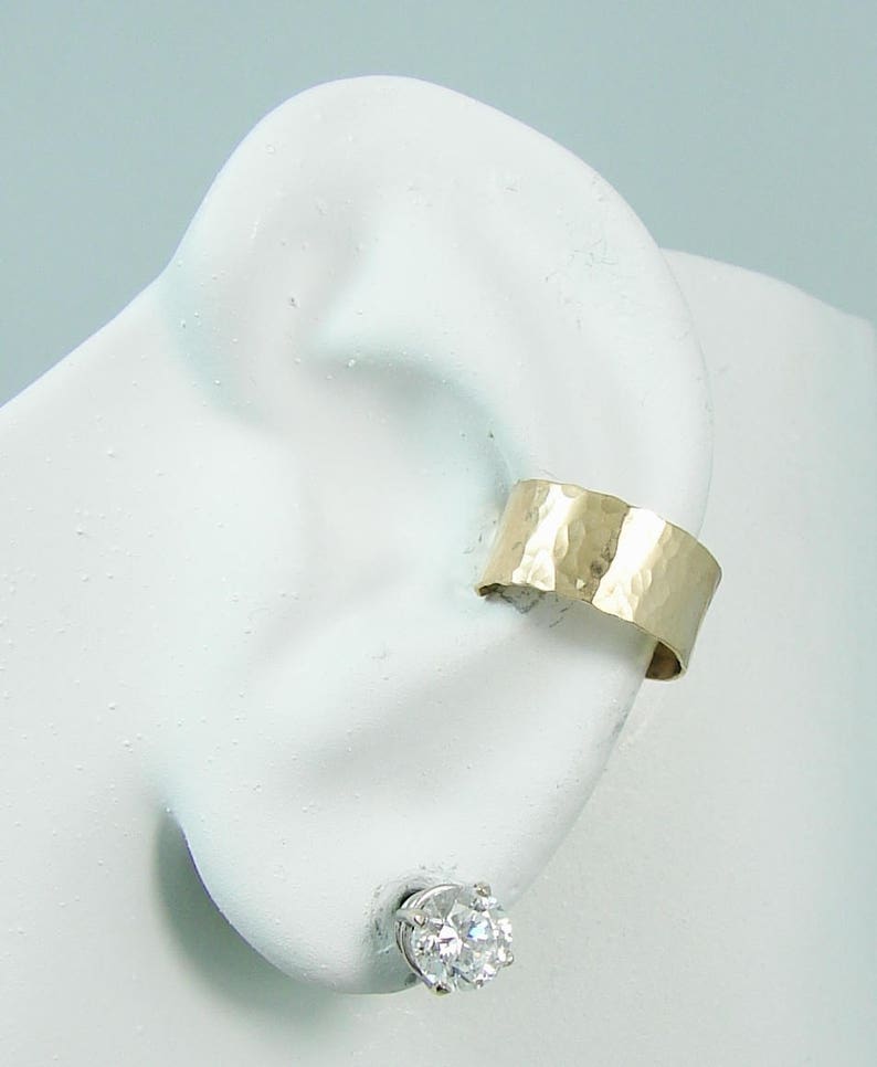 Ear Cuff 14K Solid Gold Ear Cuff Non-pierced Earcuff | Etsy