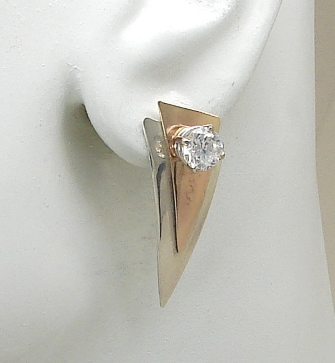 EARRING JACKETS Diamond Jackets, Ear Jackets for Studs, Post Earring ...