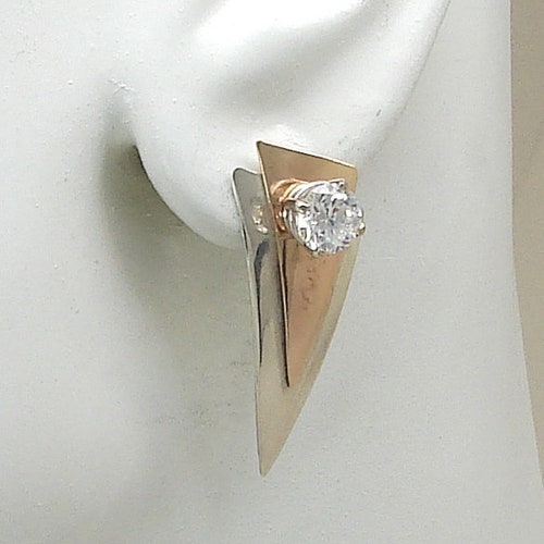 EARRING JACKETS Diamond Jackets Ear Jackets for Studs Post - Etsy