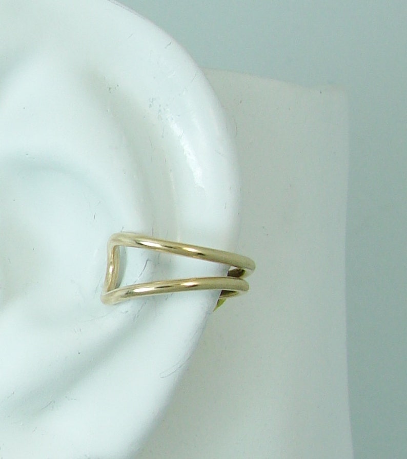 Ear Cuff Gold Non Pierced Cartilage Wrap Earring Fake Conch No Etsy