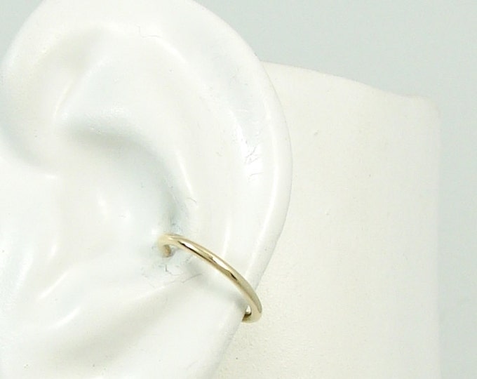 Conch Piercing,cartilage Earring, ENDLESS HOOP, 14K Gold, Gauge ...