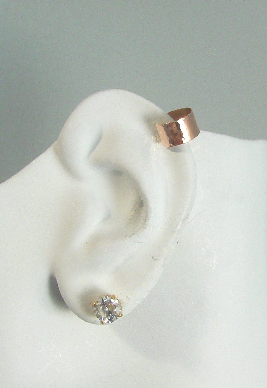 MINI Ear Cuff Cartilage Faux, Fake Helix Earring No Piercing Hoop Fake ...