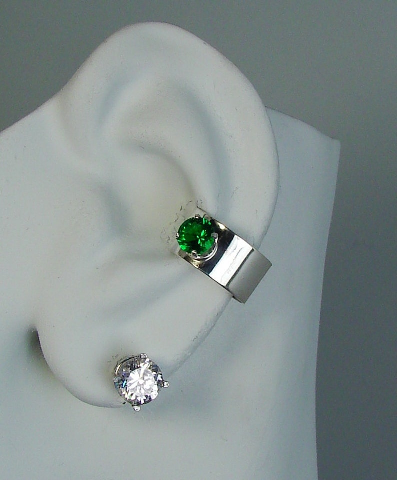 Ear Cuff Silver Ear Cuff Non Pierced Cartilage Wrap Etsy