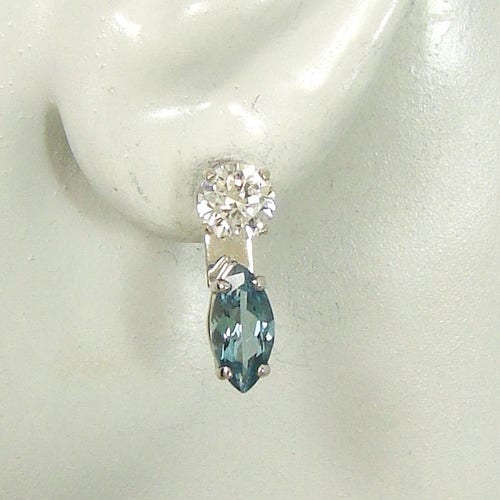 Earring Jackets for Studs Gold Dangle Hammered Calla Lily | Etsy