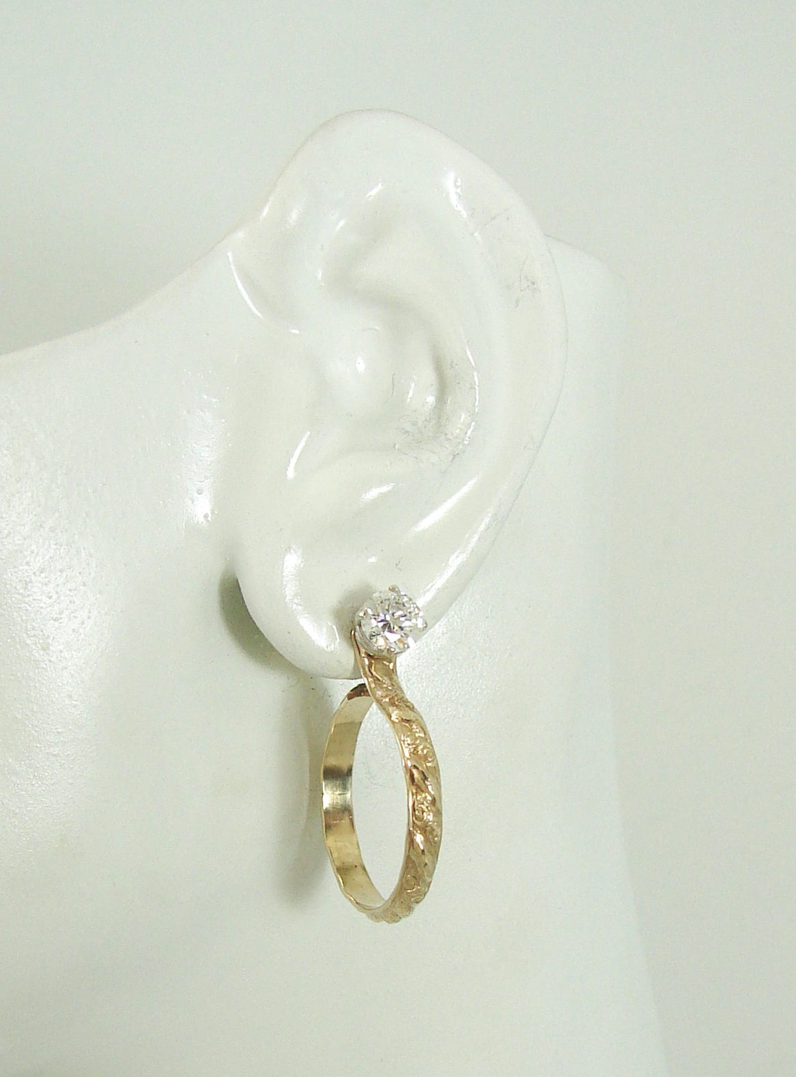 EARRING JACKETS Gold Hoop Drop Jacket Dangle Jackets - Etsy