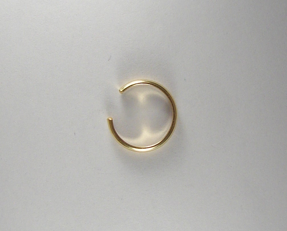 Ear Cuff Solid Gold Ear Cuff Non-pierced Cartilage Earcuff | Etsy