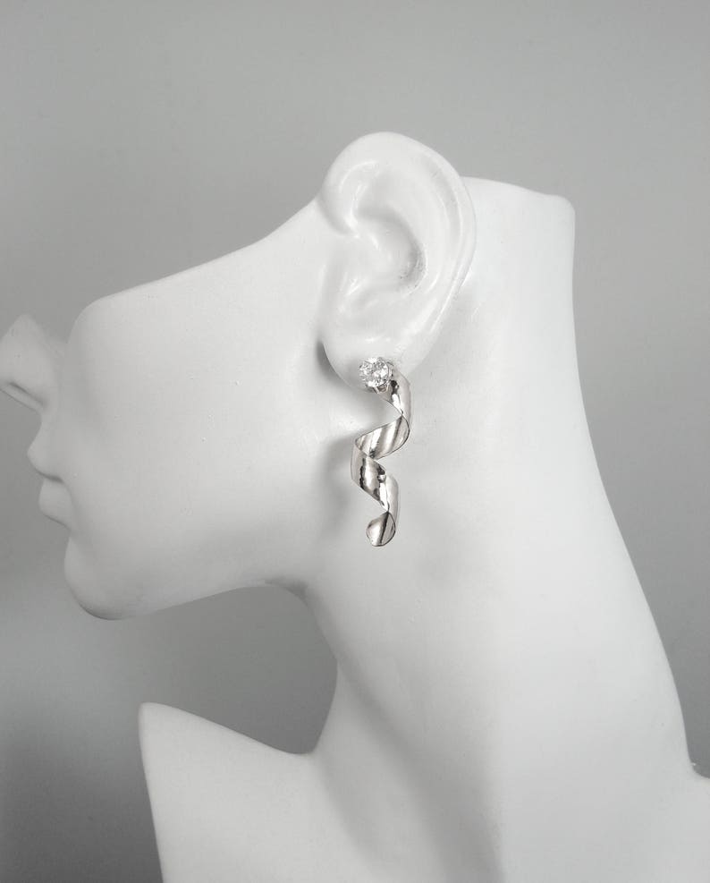 Earring Jackets for Studs Diamond Jackets Silver Post - Etsy