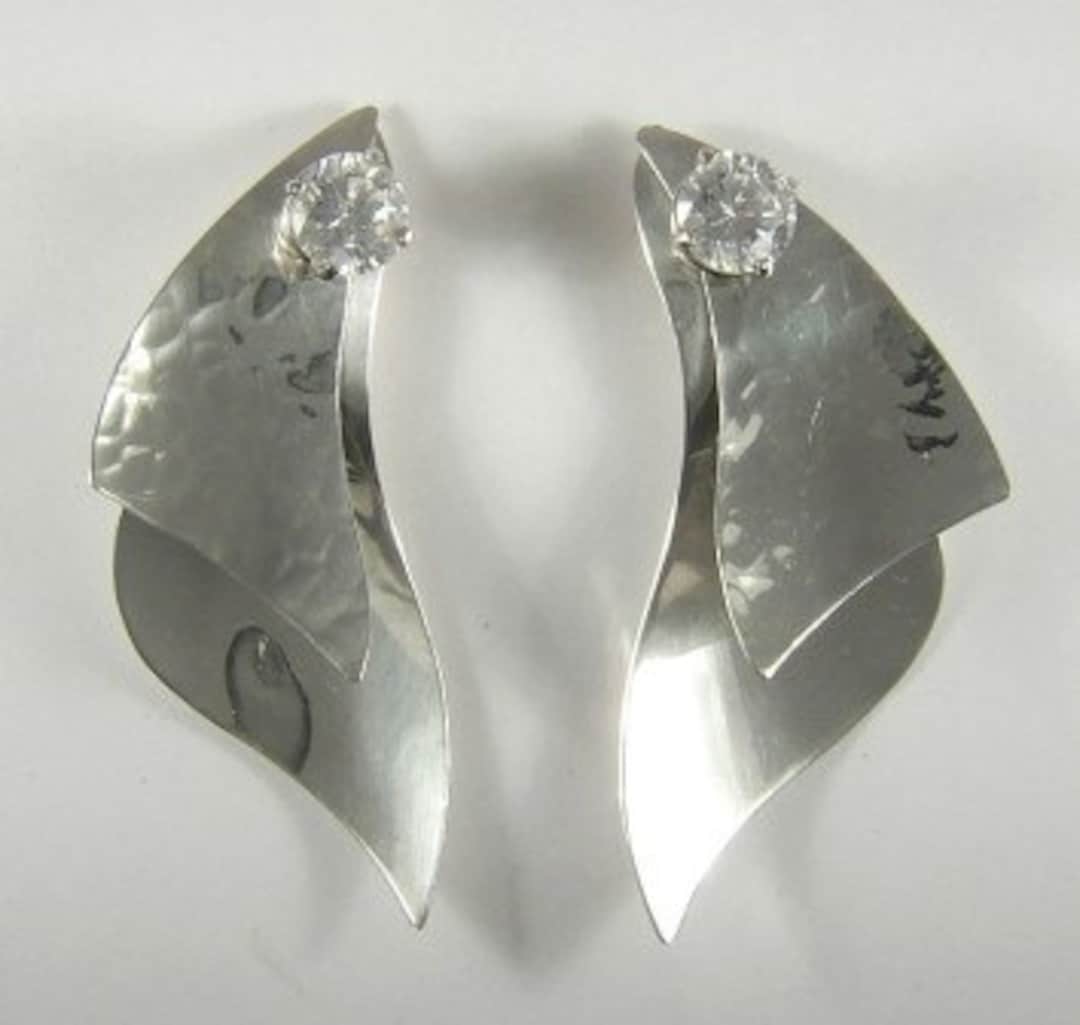 Earring Jackets for Studs, Silver Ear Jackets, Jackets for Diamonds ...