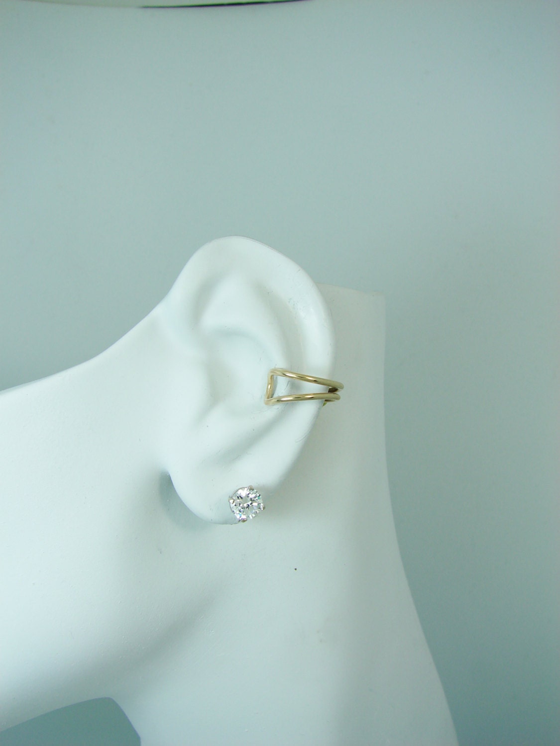 Ear Cuff Gold Non Pierced Cartilage Wrap Earring Fake Conch No Etsy