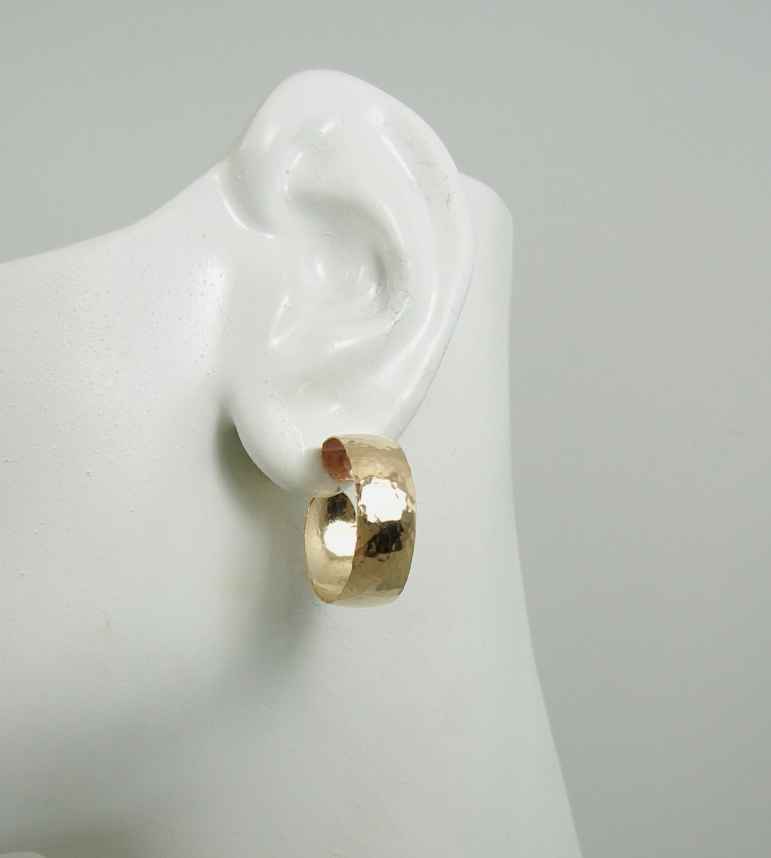 Hoop EARRINGS 14K Gold Filled Post Round Earrings Secure Post - Etsy