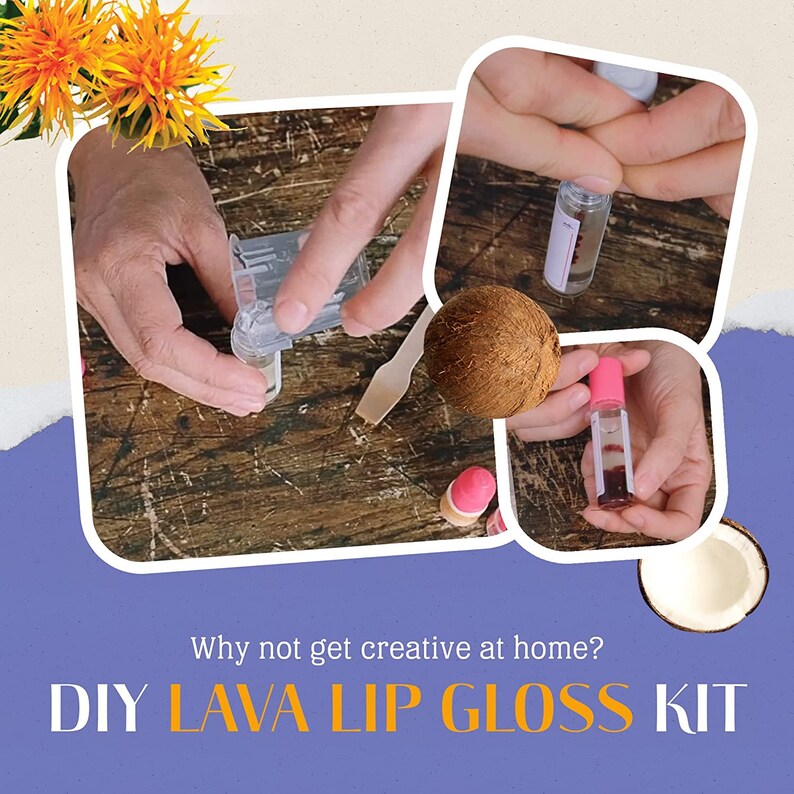 DIY Lava Lip Gloss Making Kit Christmas Gift for Kids Make Your Own ...