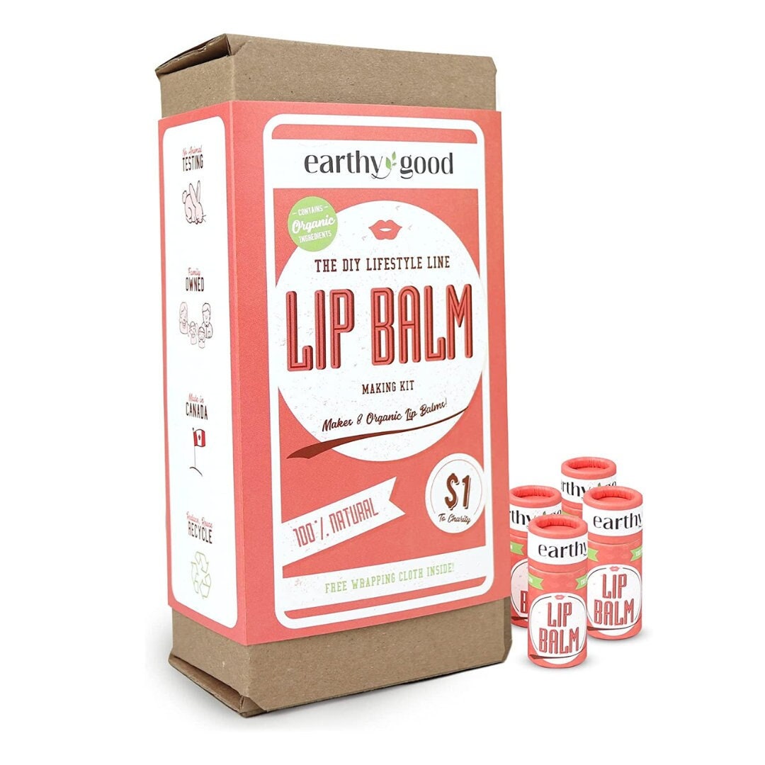 Lip Balm Kit Gift for Women Self Care Gift Box DIY Crafts for Adults ...