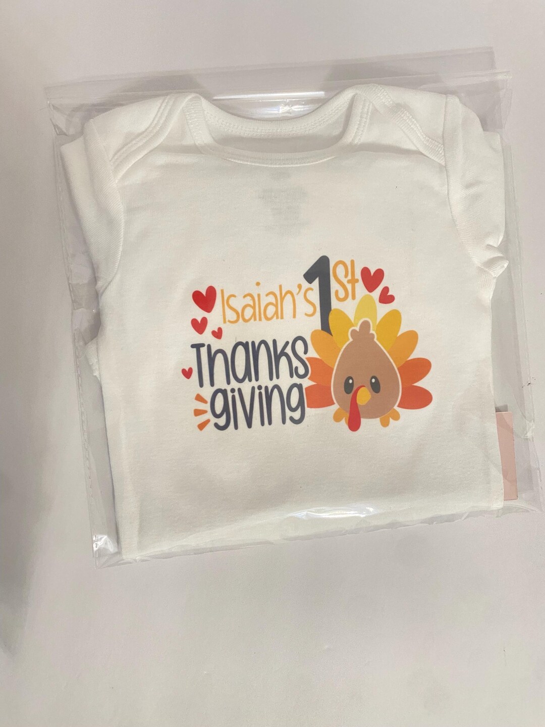 Personalized First Thanksgiving Onesie - Etsy