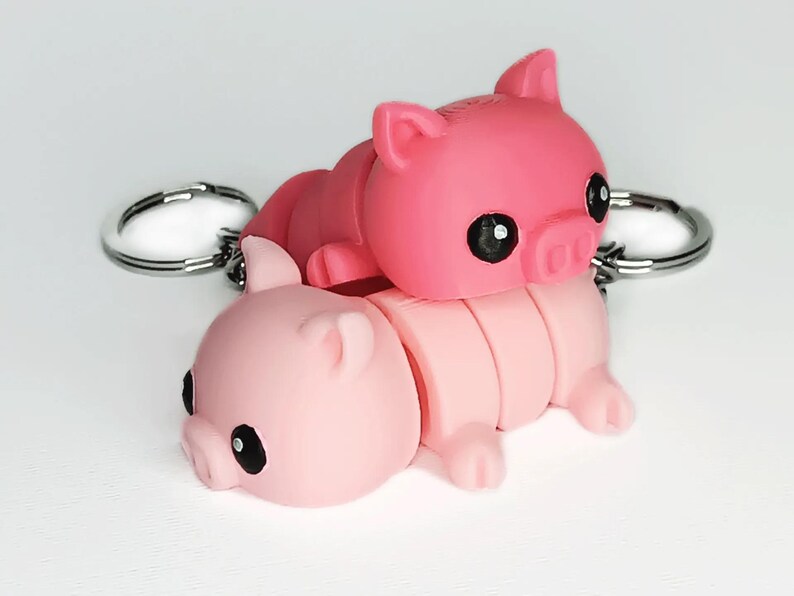 Cute Flexi Animals Keychain - Etsy
