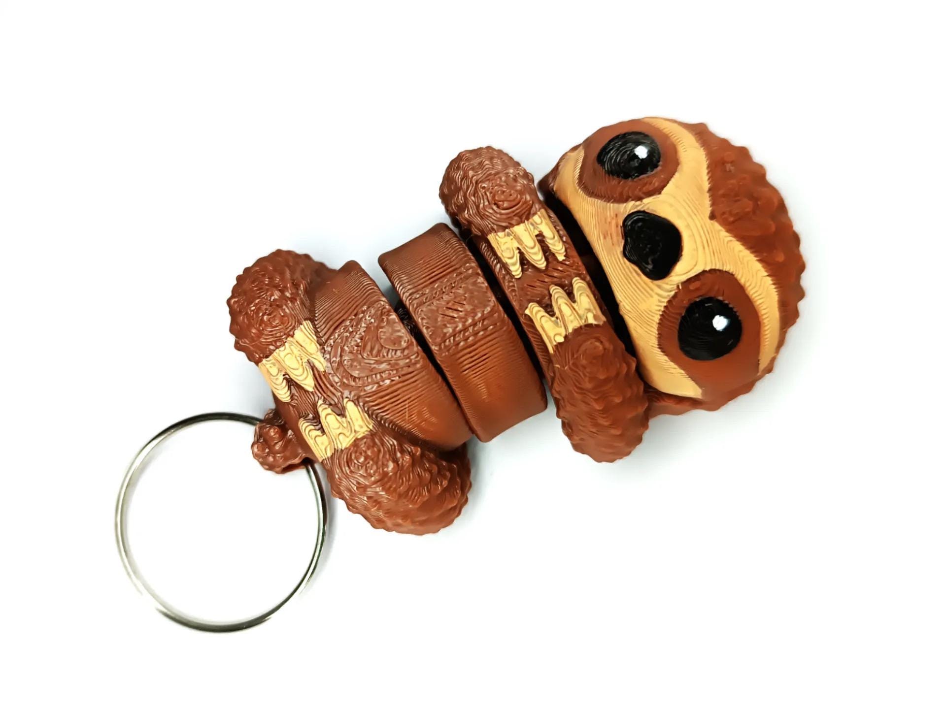 Cute Flexi Animals Keychain - Etsy