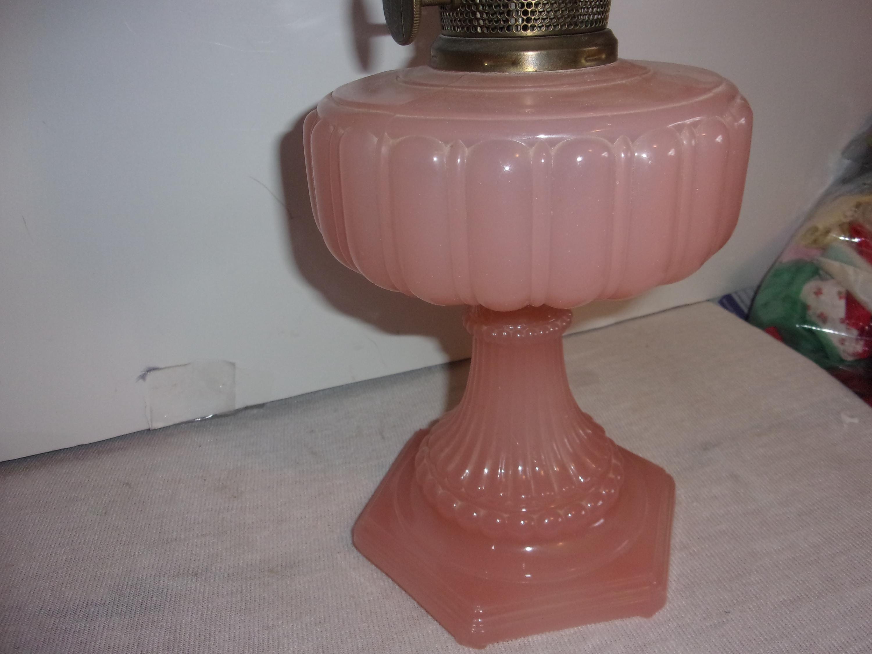 Antique Aladdin Rare Pink Oil Lamp Beautiful Shade - Etsy
