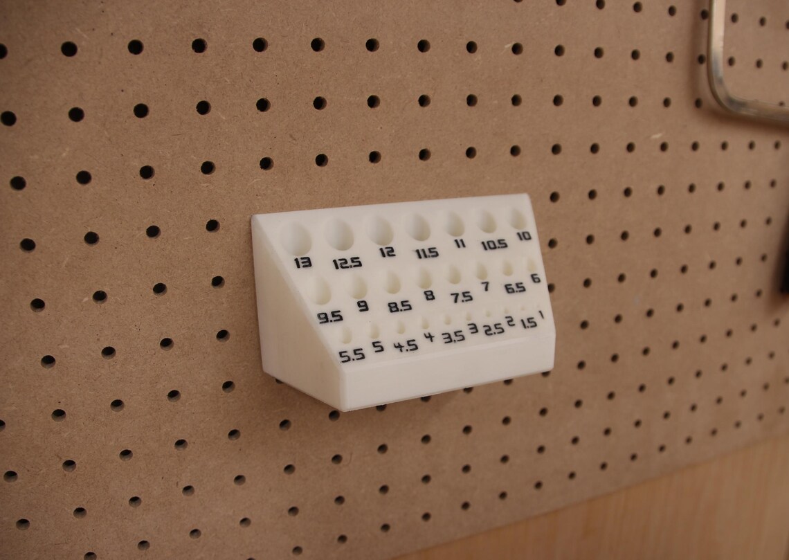 Drill Bit Holder for Pegboard - Etsy