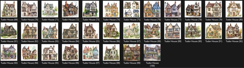 100 High-res Digital Tudor Houses Images Commercial Use Resell, Print ...