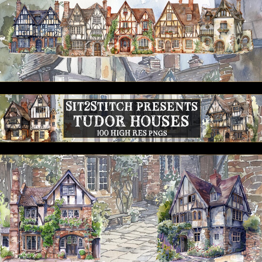 100 High-res Digital Tudor Houses Images Commercial Use Resell, Print ...