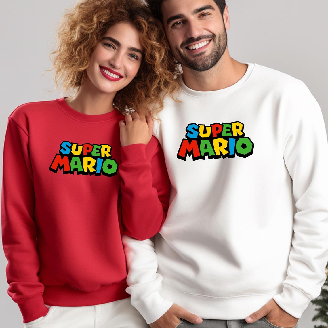 Super Mario Sweatshirt, Mario Graphic Crewneck, Super Mario Hoodie ...