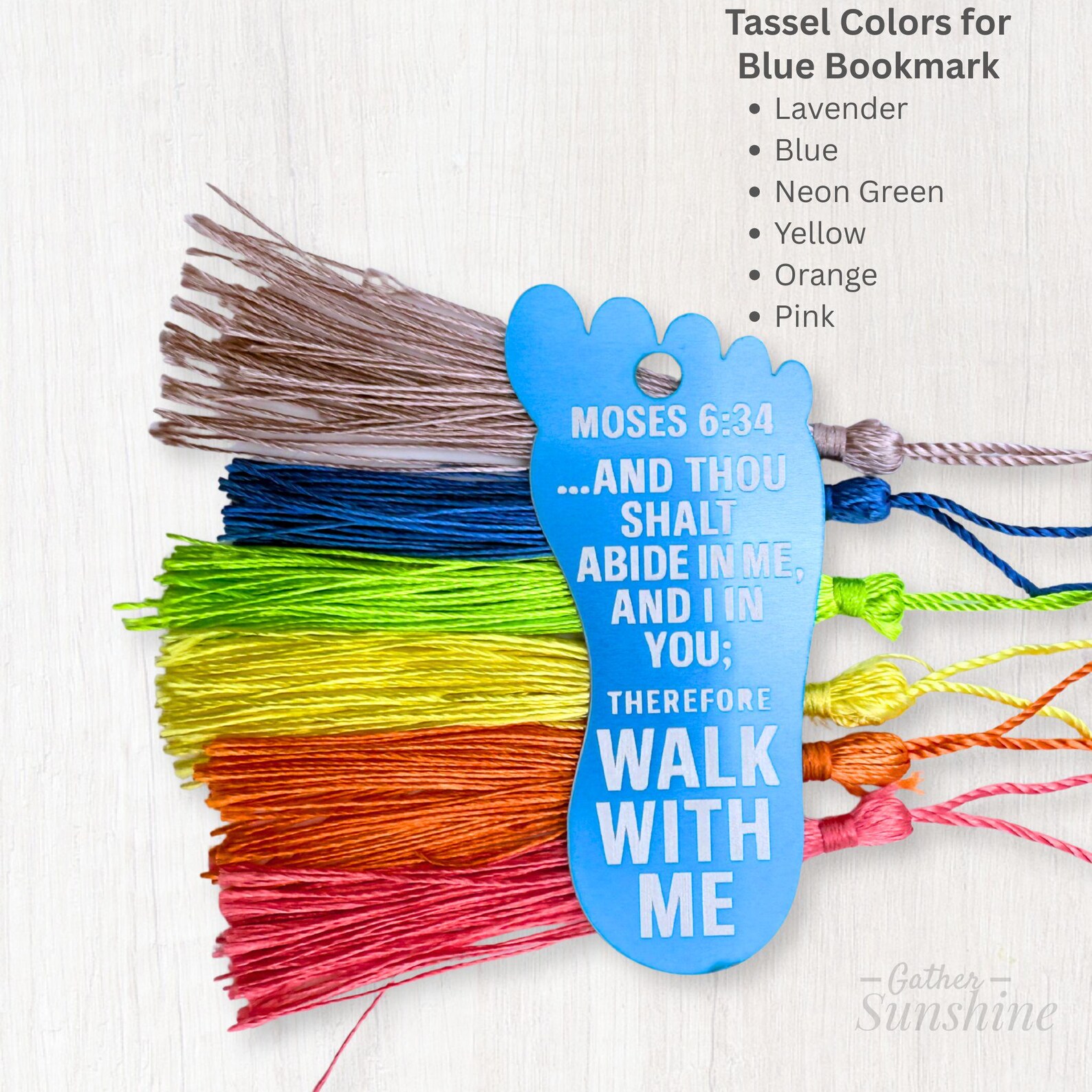 Walk With Me Bookmark - Moses 6:34 - Etsy