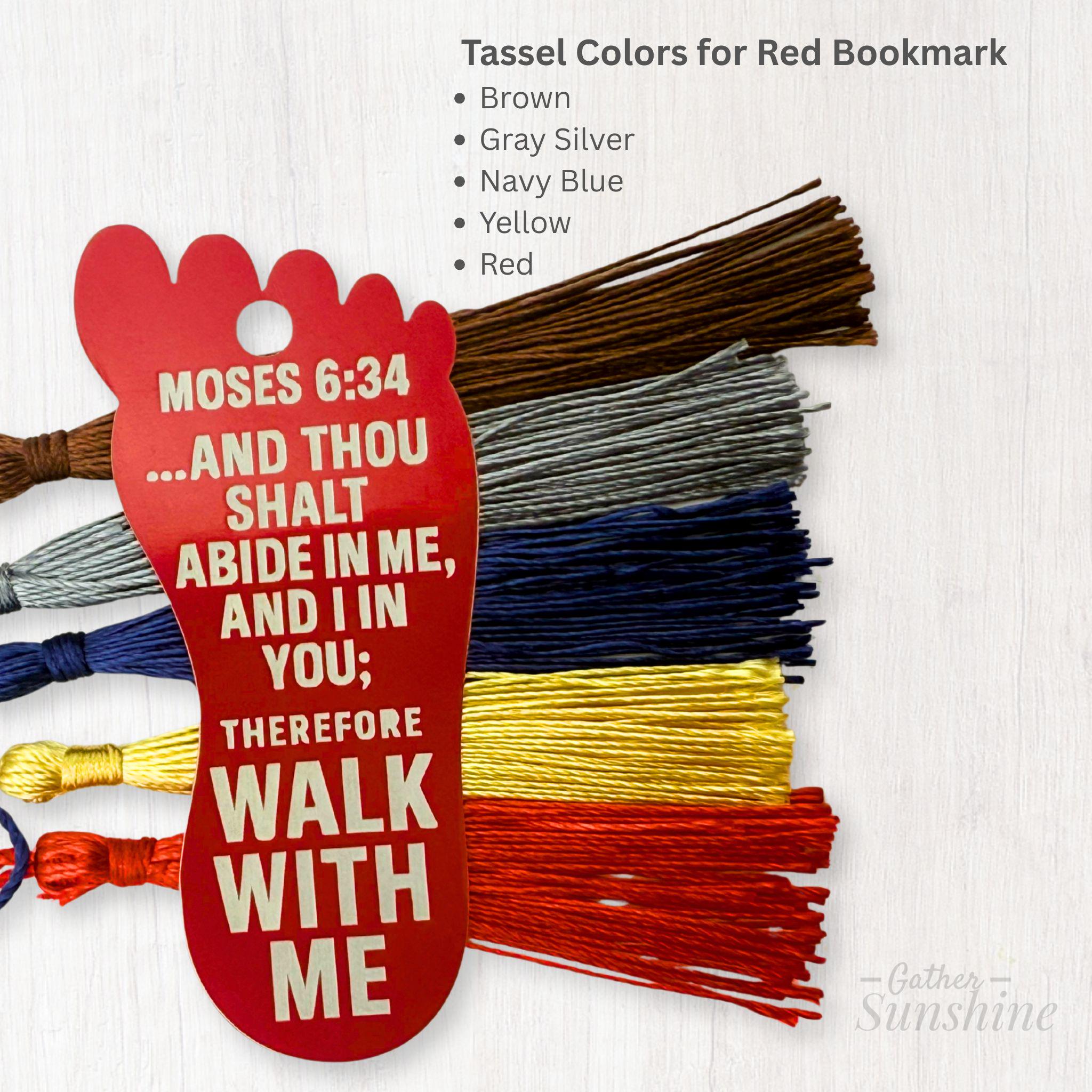 Walk With Me Bookmark - Moses 6:34 - Etsy