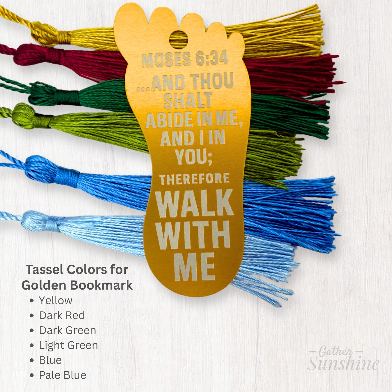 Walk With Me Bookmark - Moses 6:34 - Etsy
