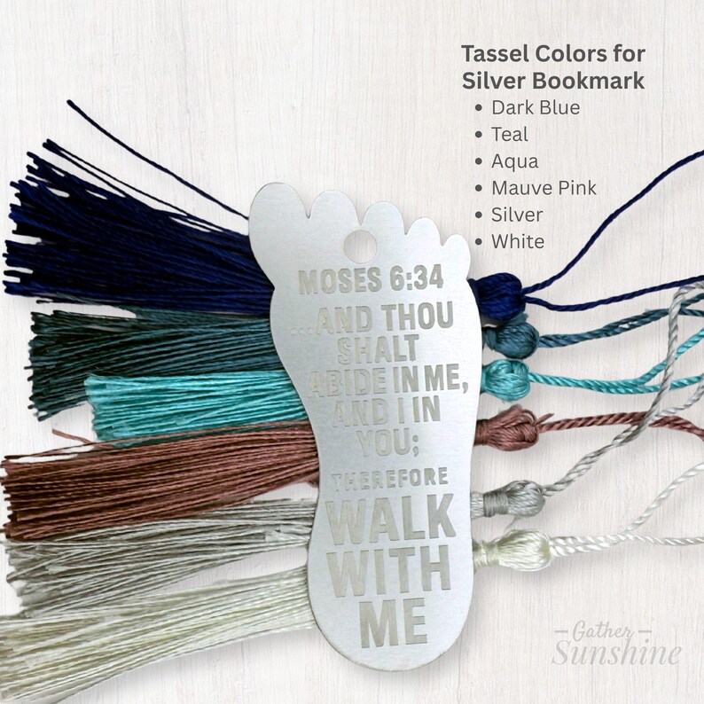 Walk With Me Bookmark - Moses 6:34 - Etsy