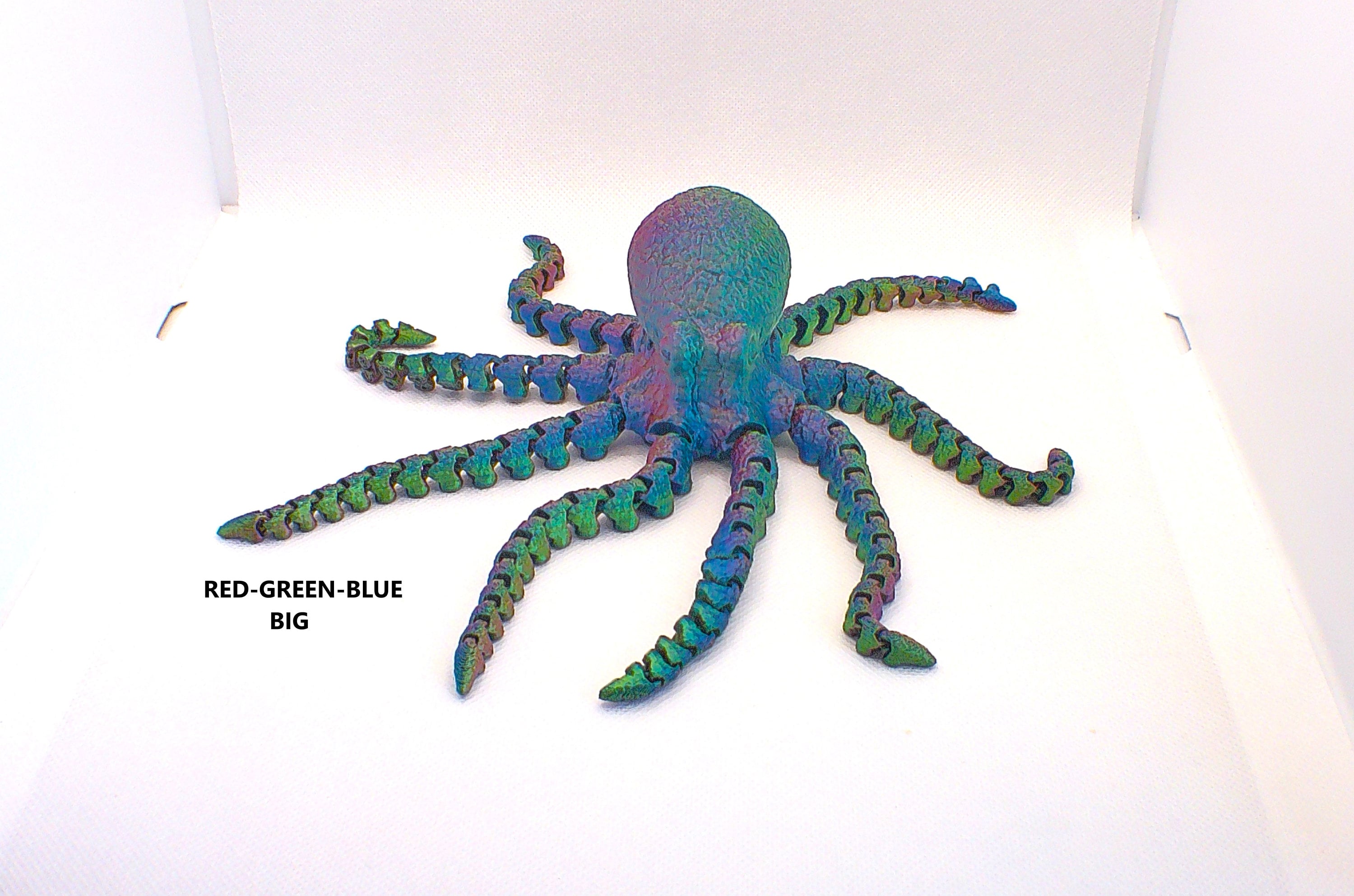 Articulated 3D Printed Octopus Sensory Toy High Quality Anxiety Fidget ...