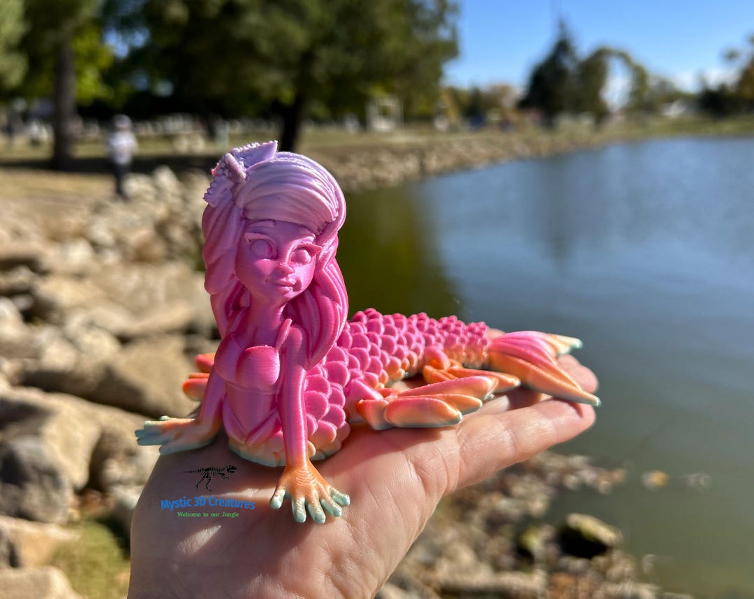 Articulating 3D Printed Four Mermaids - Etsy