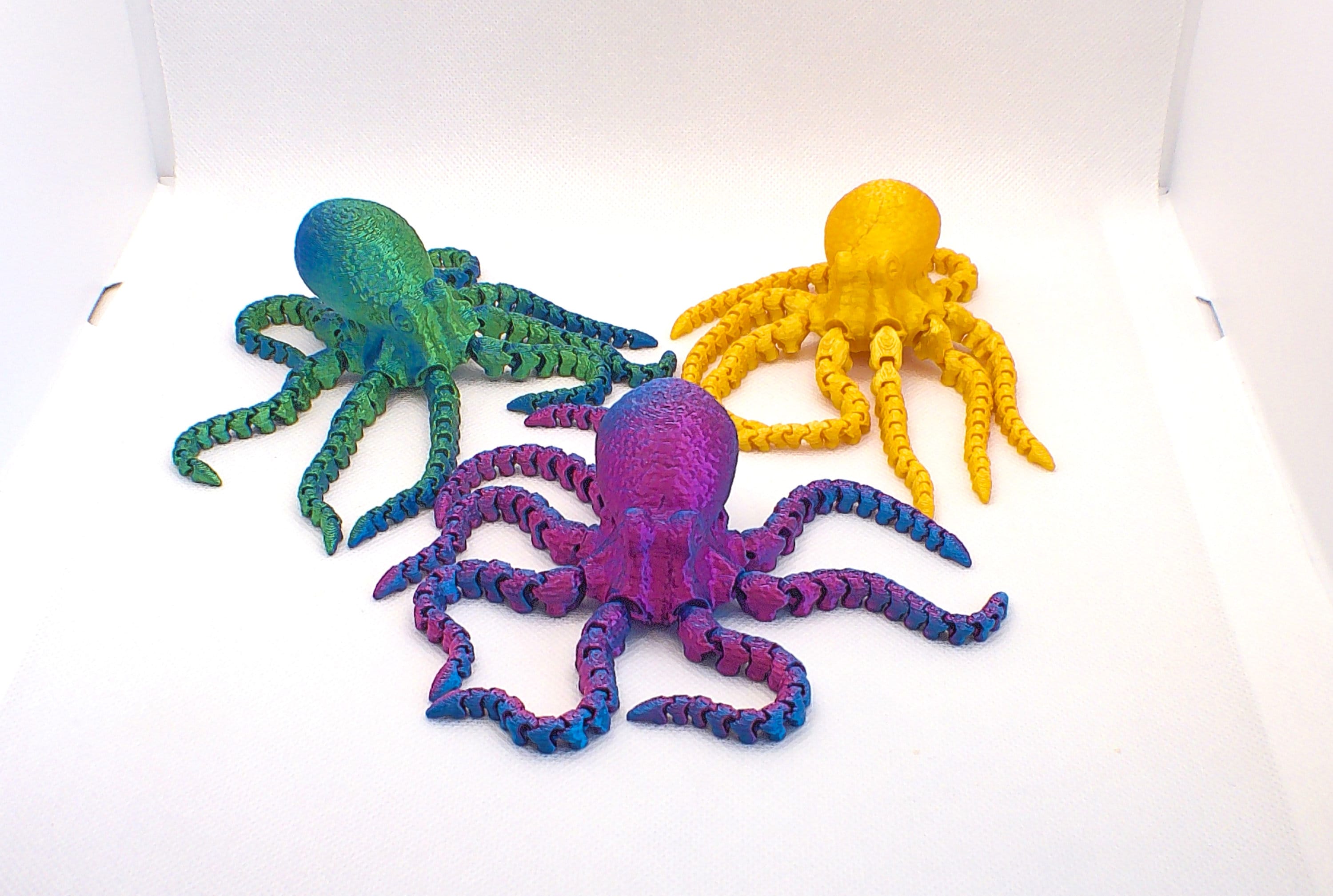 Articulated 3D Printed Octopus Sensory Toy High Quality Anxiety Fidget ...