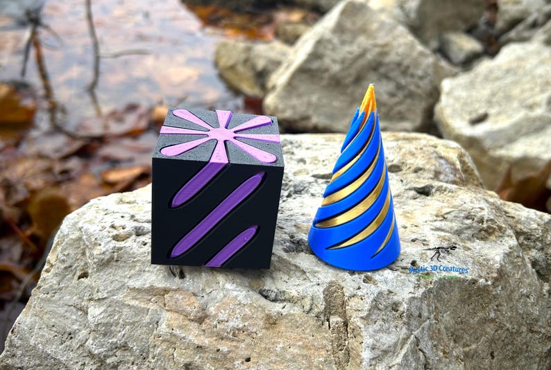 3D Printed Fidget Anxiety Toy Whispering Vortex Impossible Passthrough ...