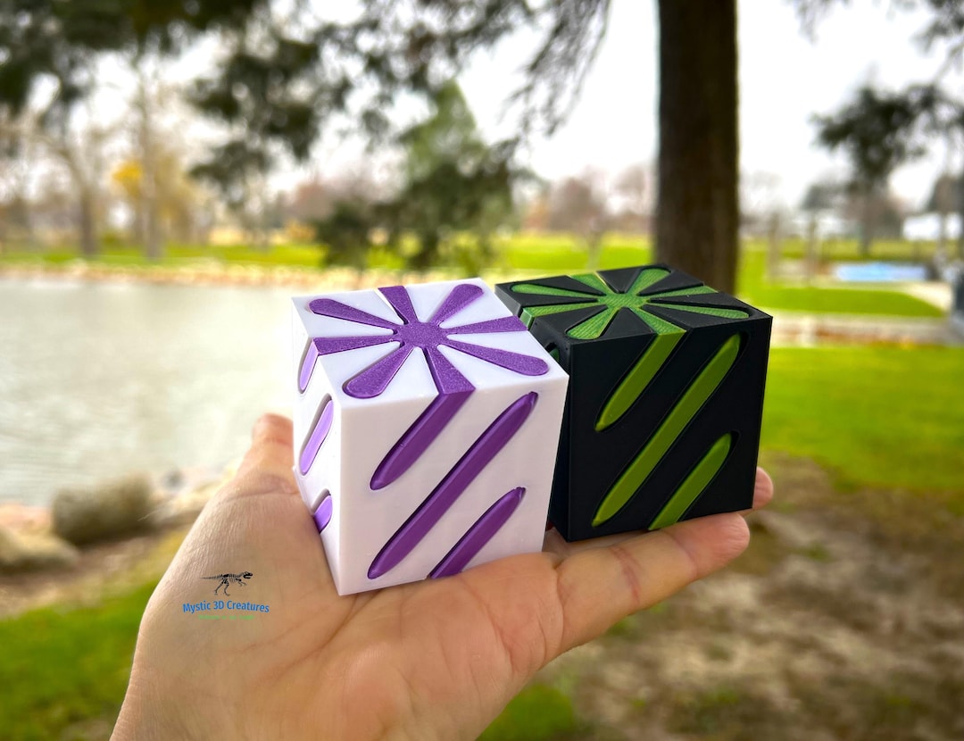 3D Printed Fidget Square Anxiety Toy Whispering Vortex Impossible ...