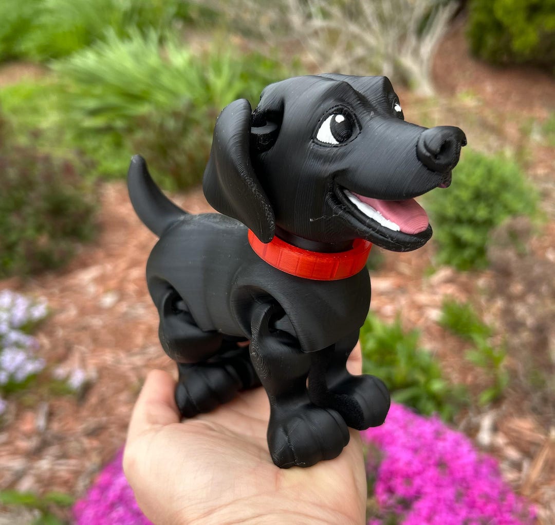 Articulated Labrador Dog Customizable Dog Articulating 3D Printed Puppy ...