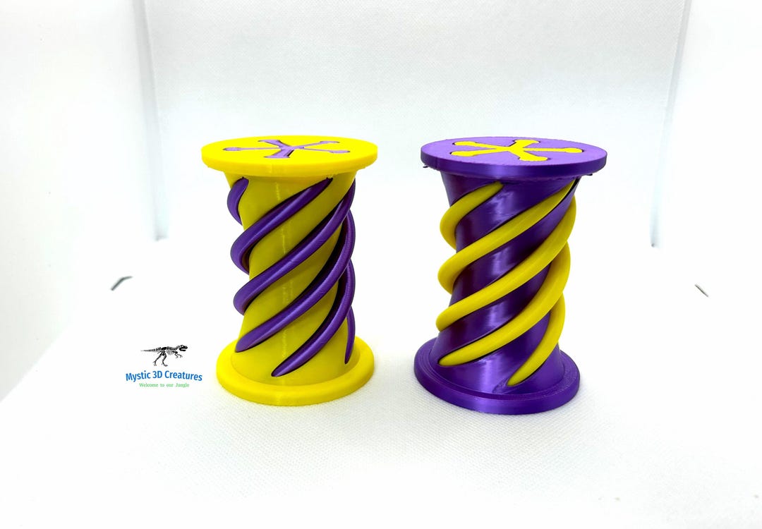 3D Printed Fidget Anxiety Cylinder Figure Whispering Vortex Impossible ...