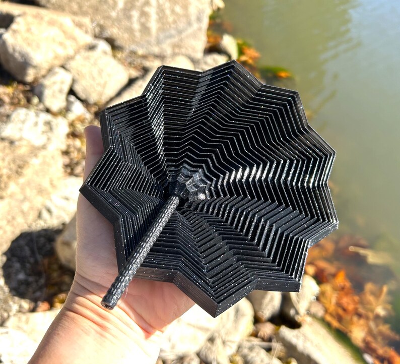 3D Printed Fidget Star Spinner & Handle Anxiety Toy Ornament Sculpture ...